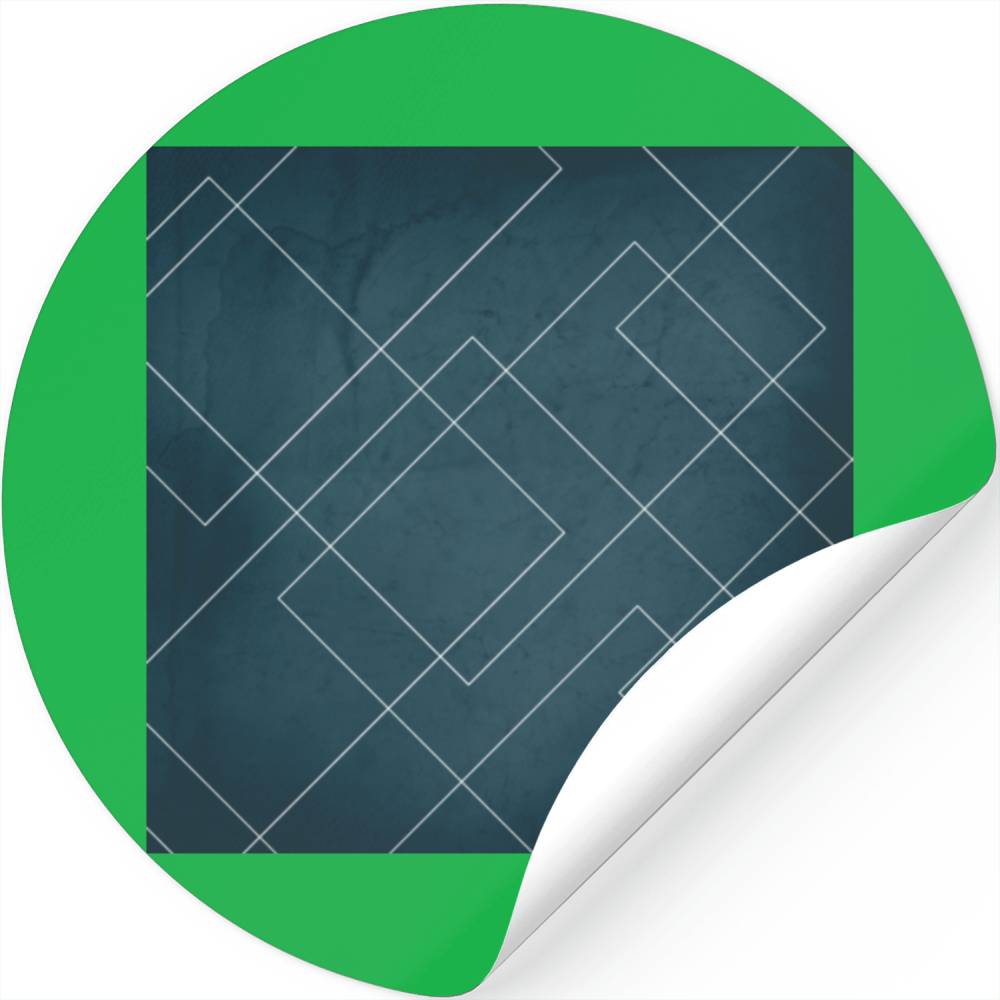 Overlapping Diamond Lines On Aqua