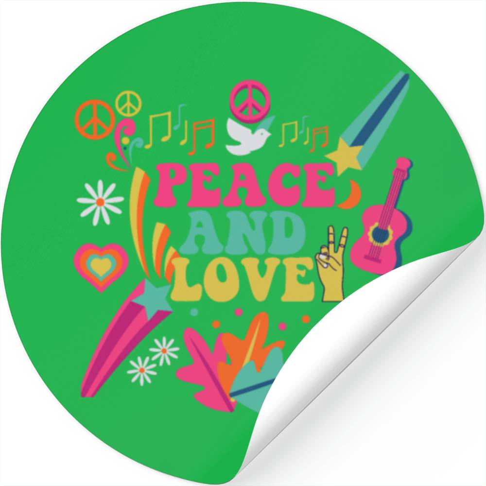 Hippie 60s 70s Costume Flower Power Love Peave