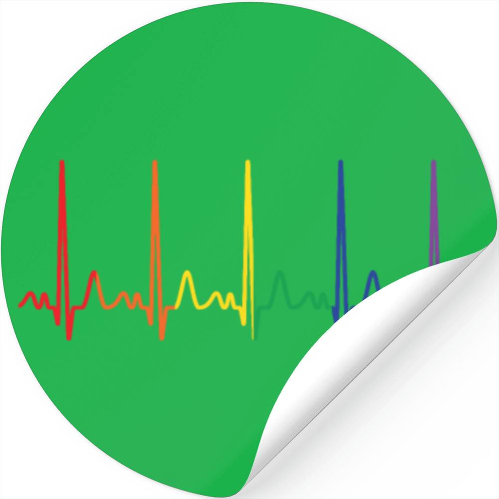 Rainbow LGBT Heart Rate Pulse Cardiography Pride