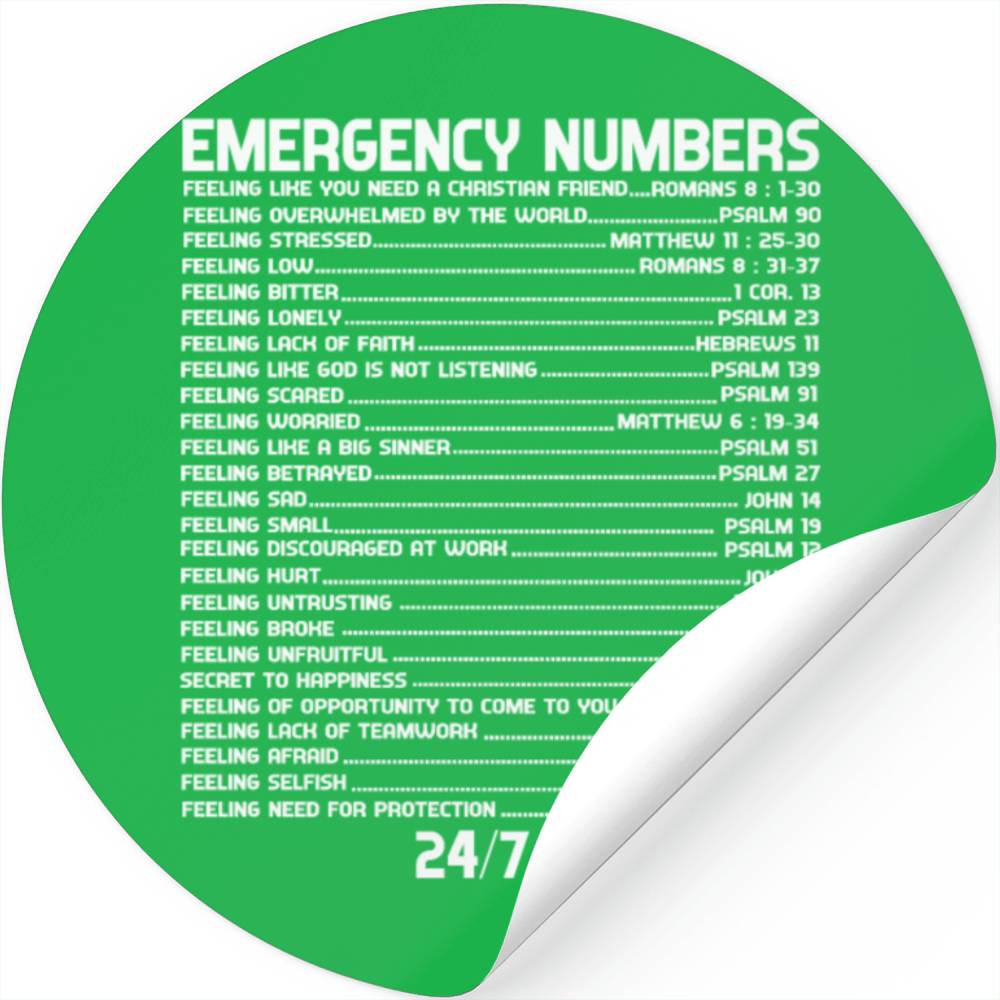 Bible Emergency Numbers Holy Hotline