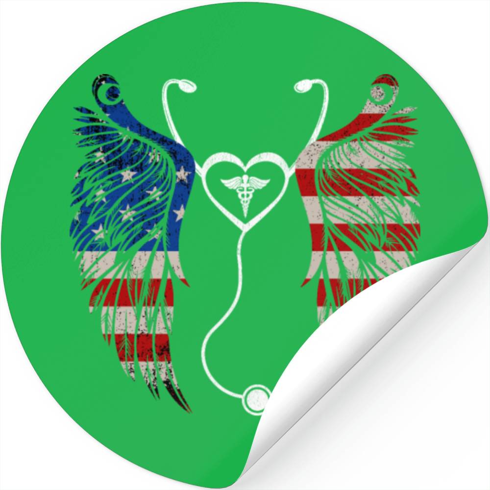 American Flag Nurse Patriotic Nursing 4th Of July