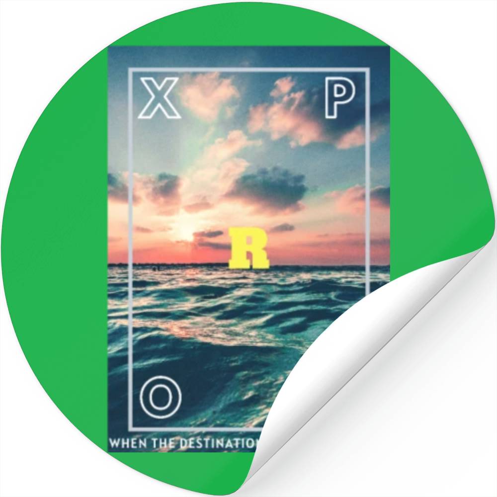 "Explore Destinations" Ocean Photo Graphic Design