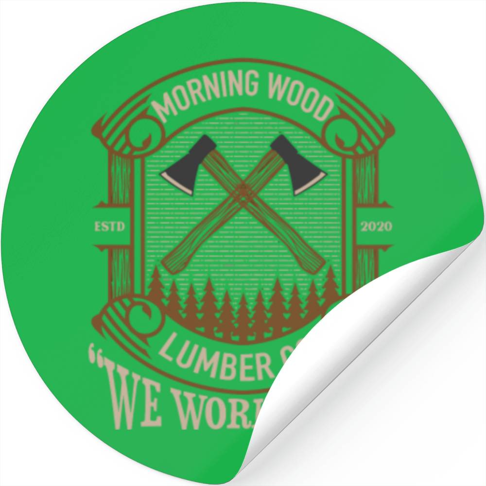 Morning Wood Lumber Co Adult Humor For Men Gag Gif