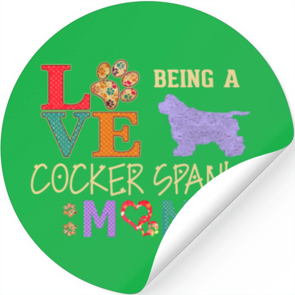 Cocker Spaniel Stickers Design For Cocker Spaniel Dog
