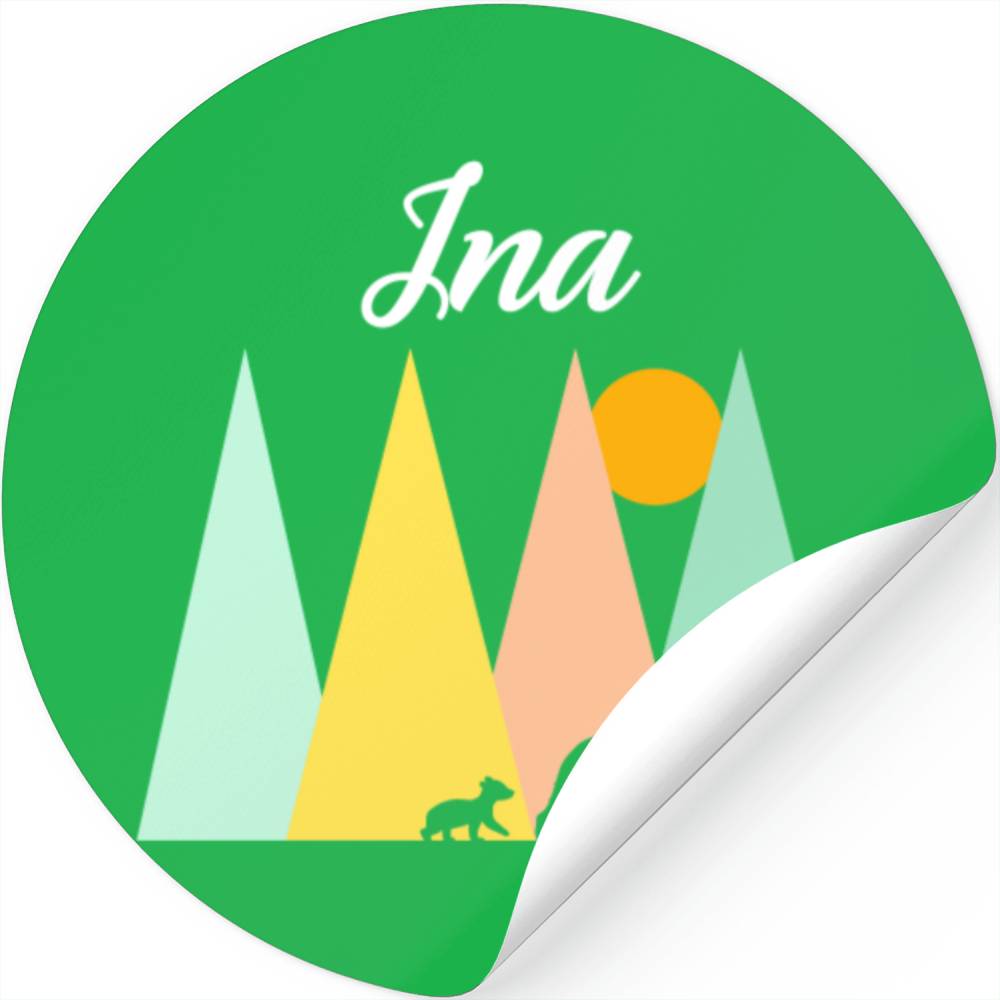 Filipino Mom Mama Bear Ina Pinoy One Kid Cub Stickers