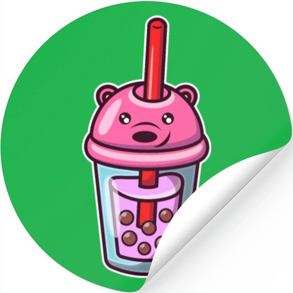 Bobba Tea Boba Drinking Bubble Tea Cream Puff