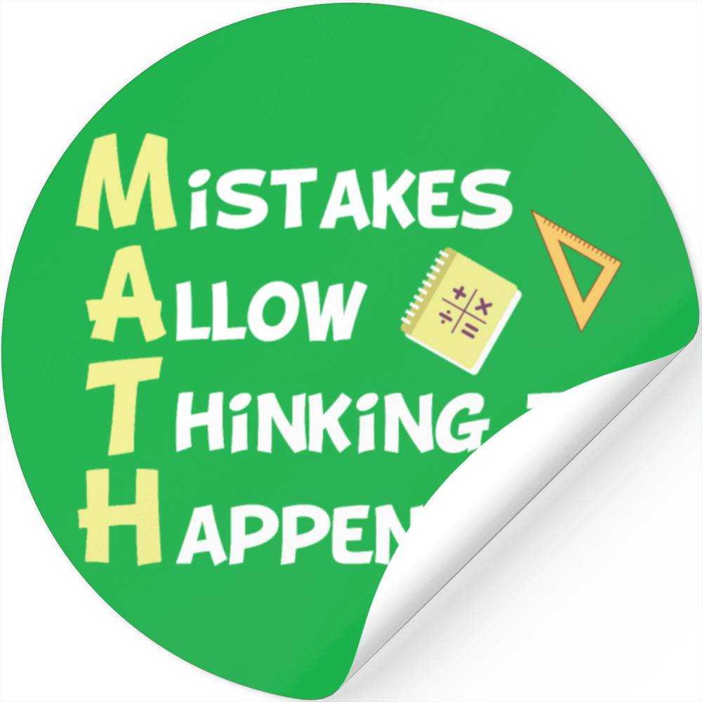Mistakes Allow Thinking To Happen Funny Math
