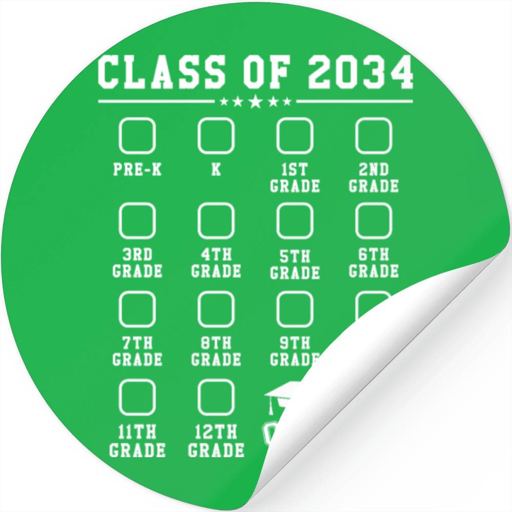 Funny Class Of 2034 Checklist Graduation Day Gifts