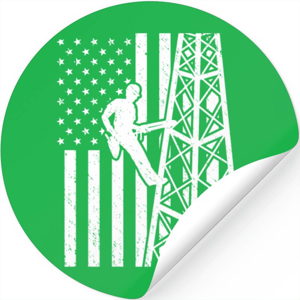 Tower Climber American Flag Cell Tower Towers Work