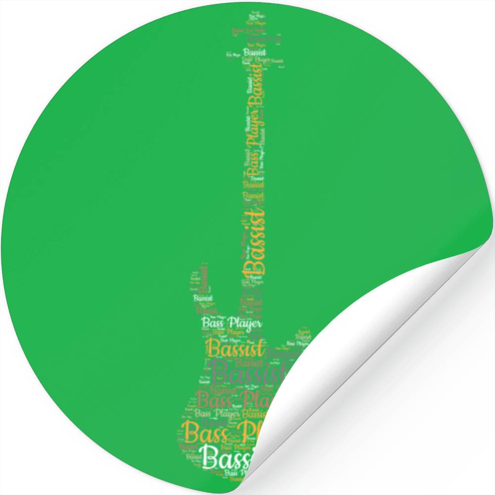 Bass Guitar Word Cloud For Bassist Bass Player