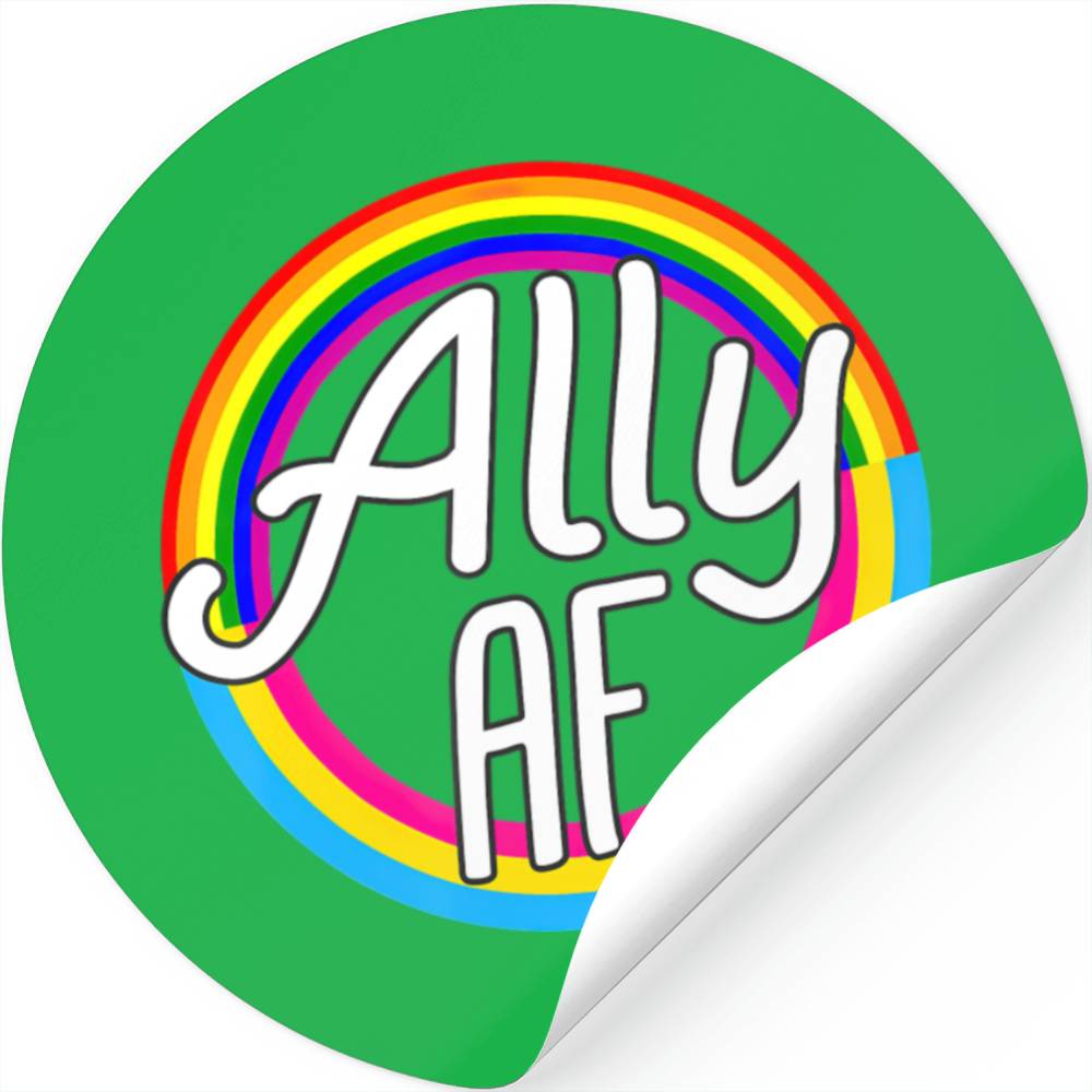 ALLY AF Pan Flag Pansexual Equality LGBT Pride