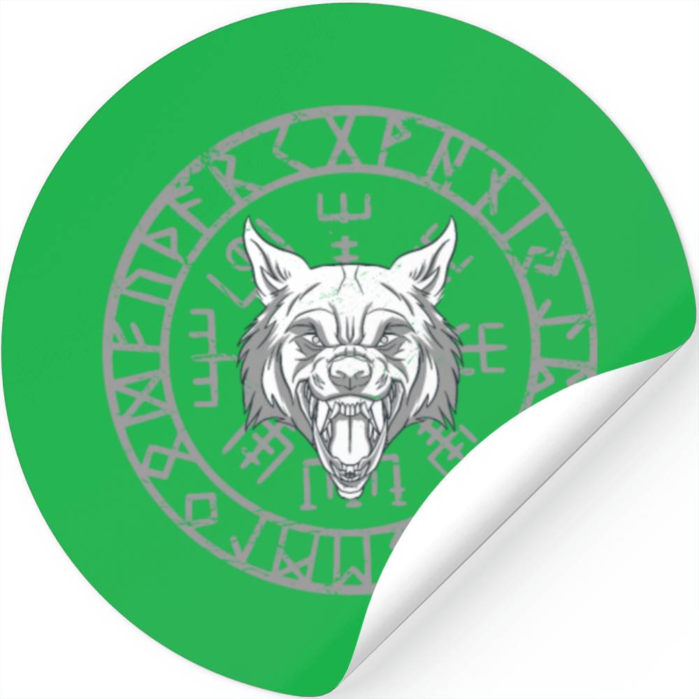 Wolf With Runes Viking Wolf Head