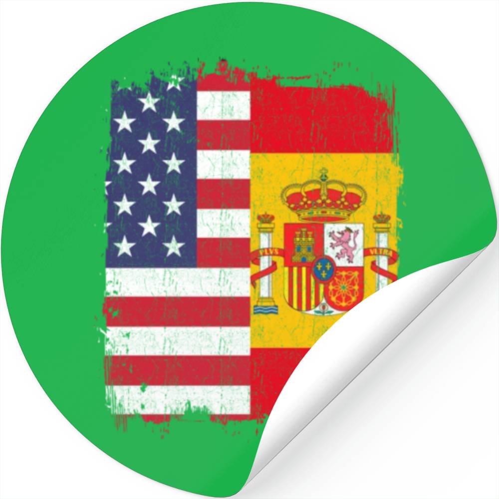 Spain USA Flag Spaniards Roots
