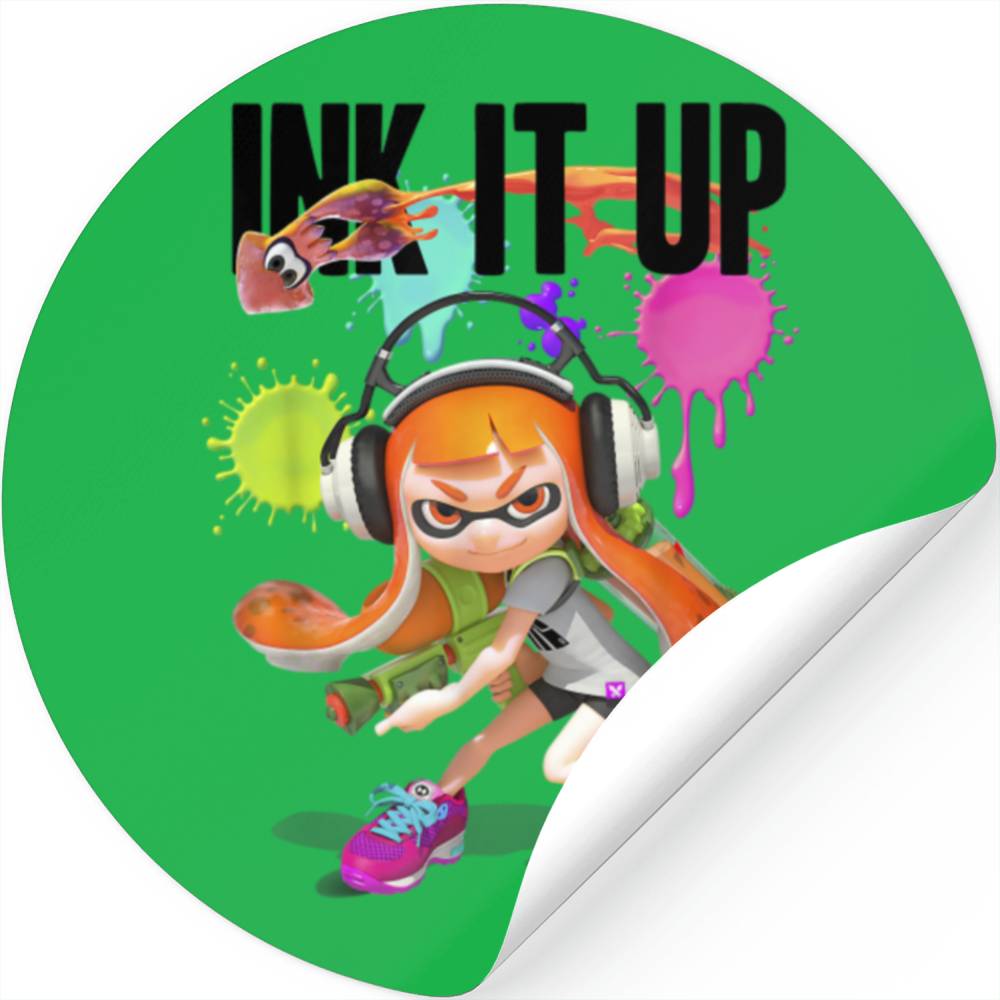 Splatoon Ink It Up Squid Inkling Splatter Po 9072