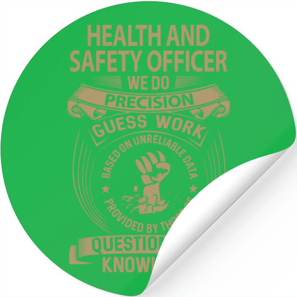 Health And Safety Officer Stickers - We Do Precisio