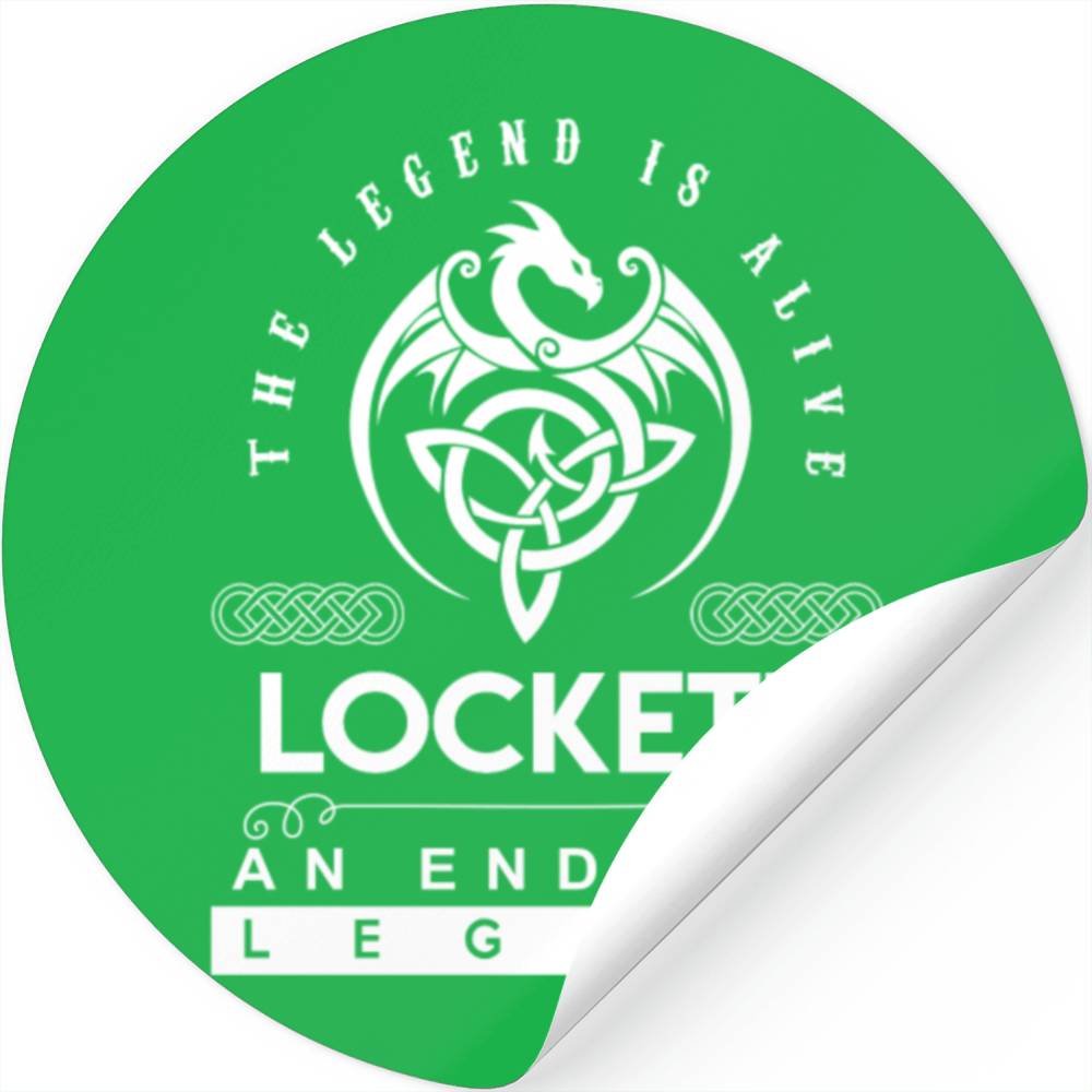 Lockett Name Stickers - Lockett The Legend Is Alive
