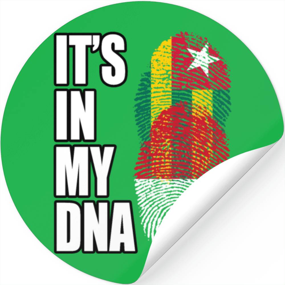 Togolese And Indonesian Mix Heritage DNA Flag
