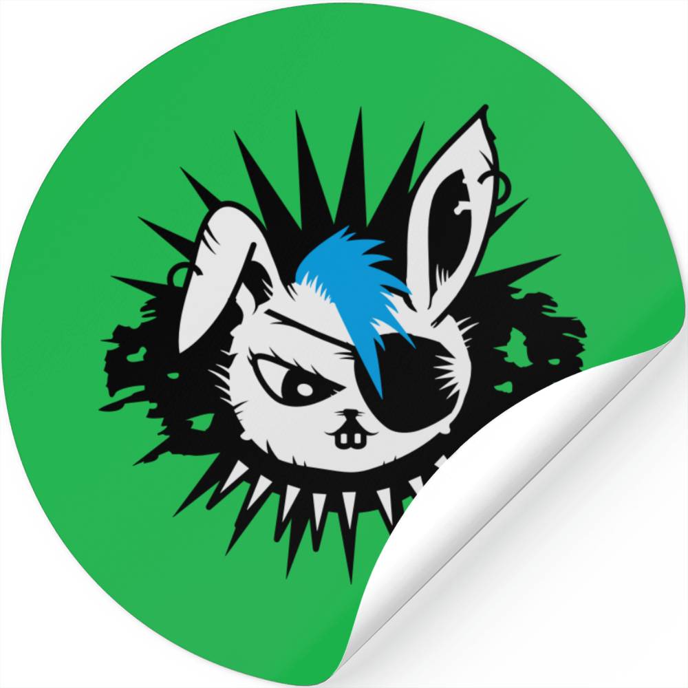 Rabbit With An Eye Patch And A Mohawk