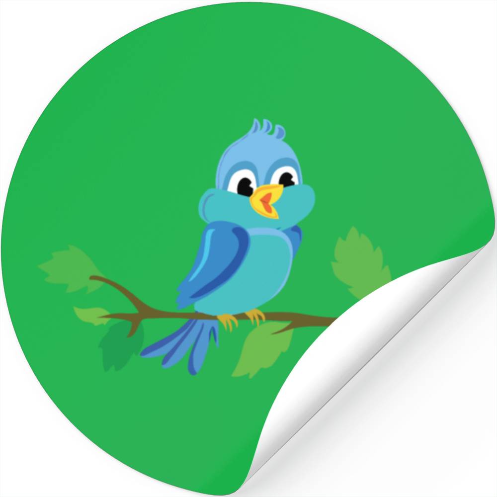 Cute Cartoon Bird Chirping Cute Cartoon Bird Chirping