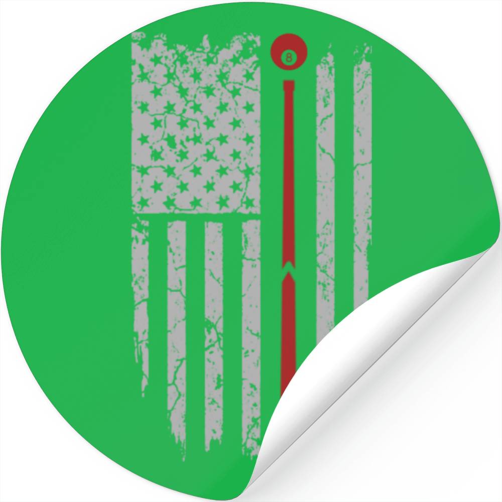 Pool - Awesome Pool Flag Stickers For American