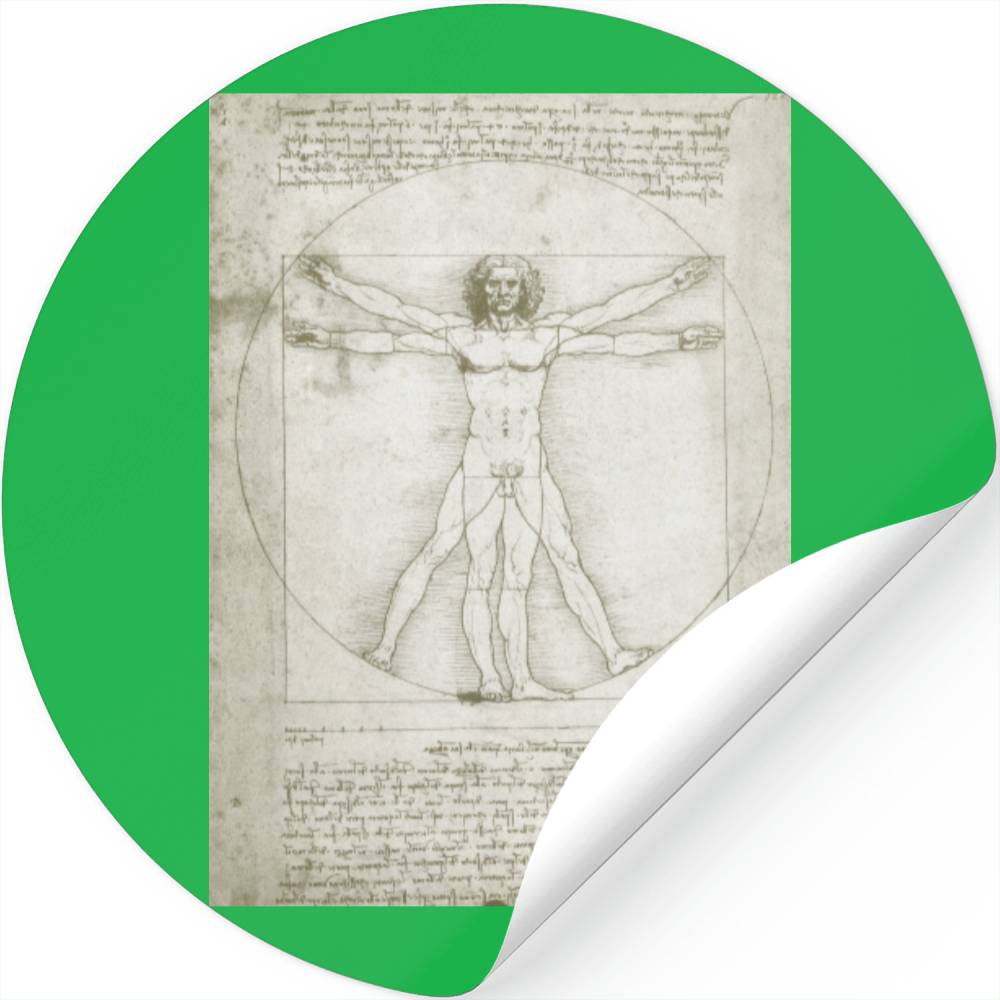 Vitruvian Man By Leonardo Da Vinci Stickers