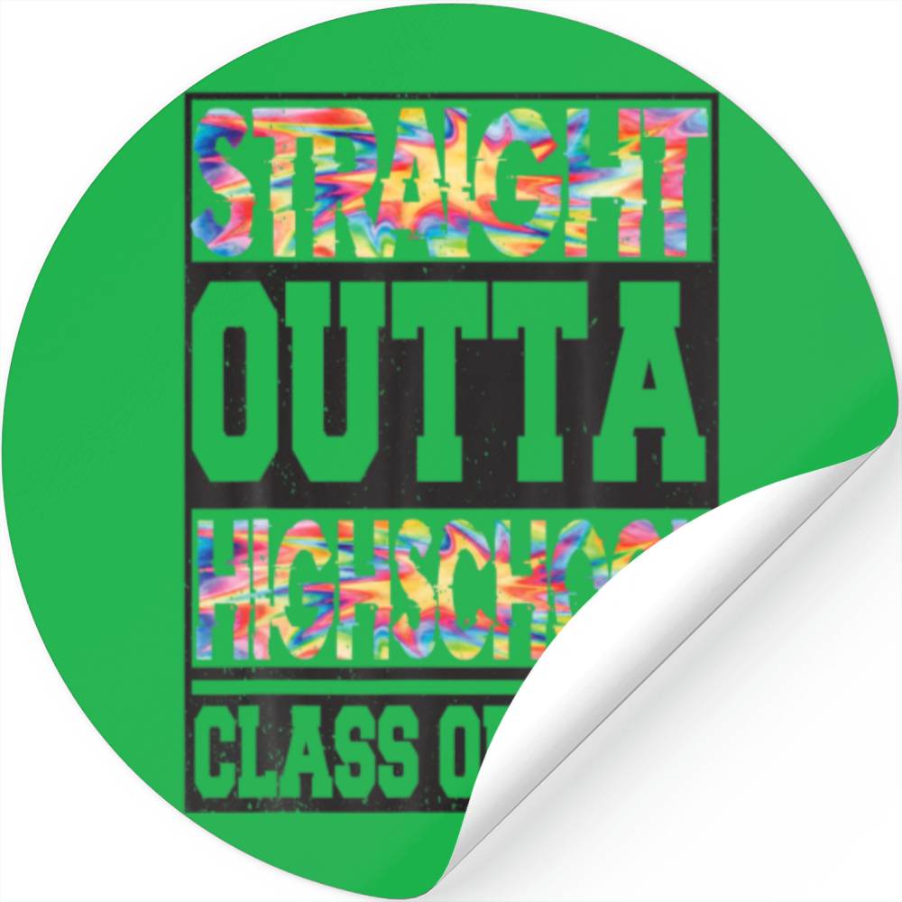 STRAIGHT OUTTA HIGH SCHOOL Class Of 2022 Graduatio Stickers