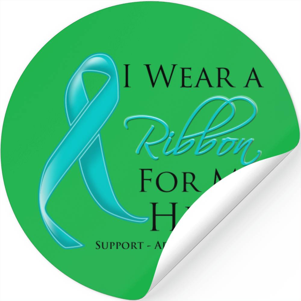 Scleroderma I Wear A Ribbon For My Hero Stickers