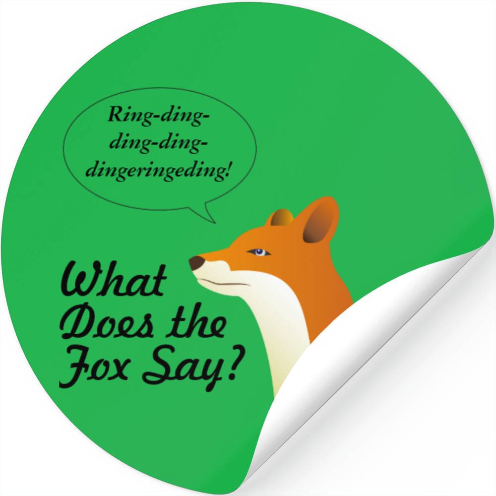 What Does The Fox Say Funny Stickers