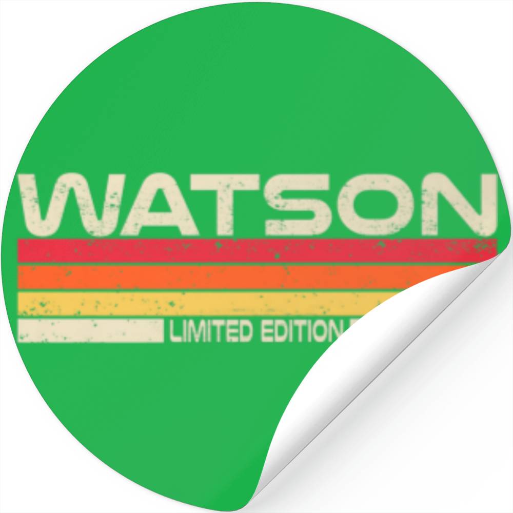 Watson Surname Birthday Family Reunion 80S 90S Sun Stickers