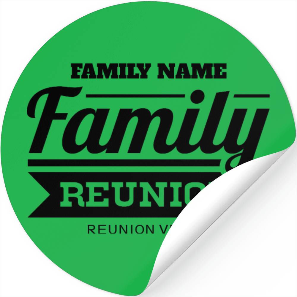 Family Reunion (Personalize Family's Name & Venue) Stickers