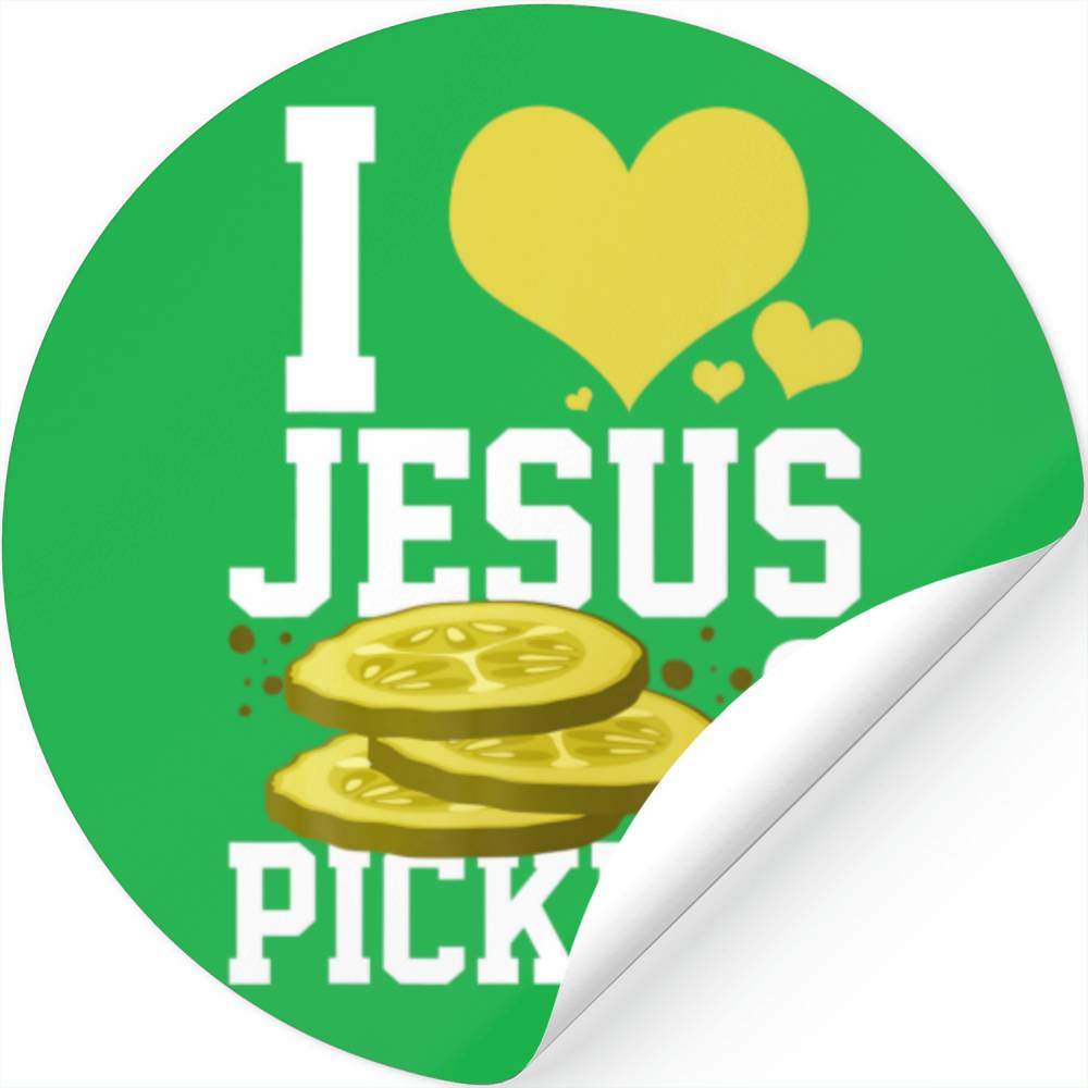 Inspirational Pickle Catholic Prayer Love Christia Stickers
