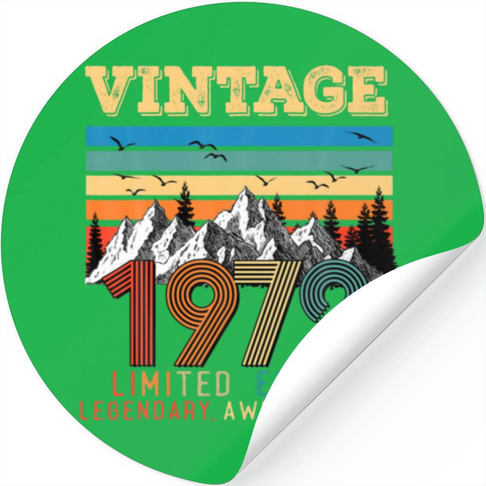 Vintage 1972 Limited Edition 1972 49 Years Old 49T Stickers
