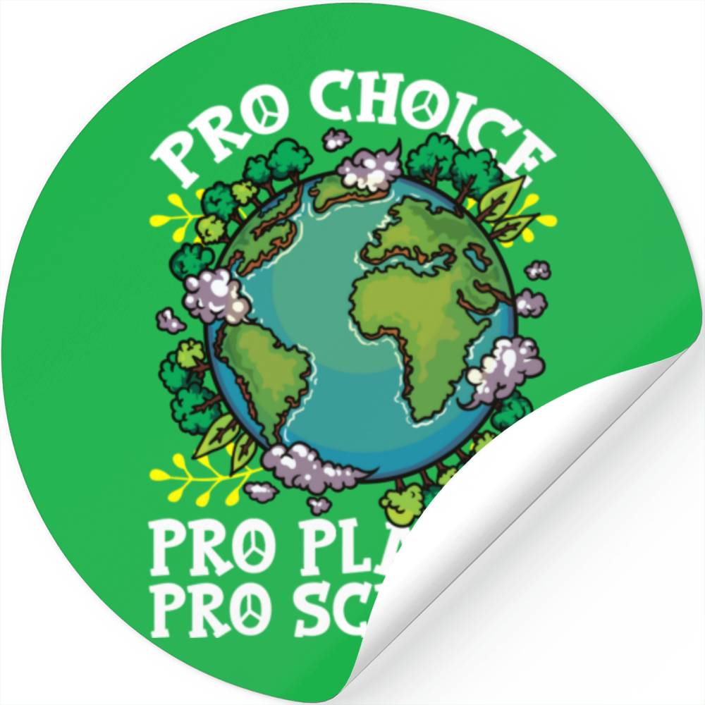 Earth Day Inspired Pro Planet Pro Science Related Stickers