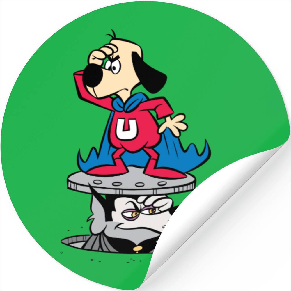 Underdog | Underdog & Riff Raff On Look-Out Stickers