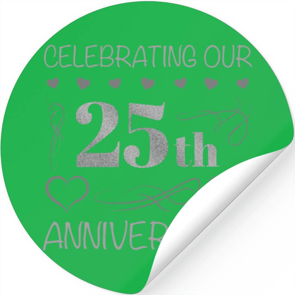 Celebrating Our 25th Anniversary Stickers