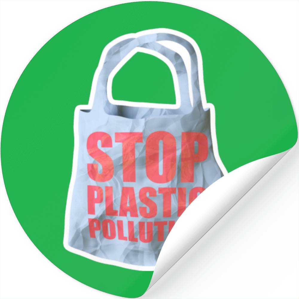 Stop Plastic Pollution Stickers