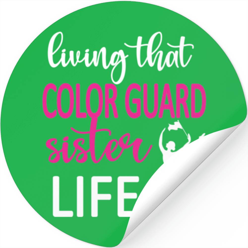 Color Guard Sister Life Color Guard Member Stickers