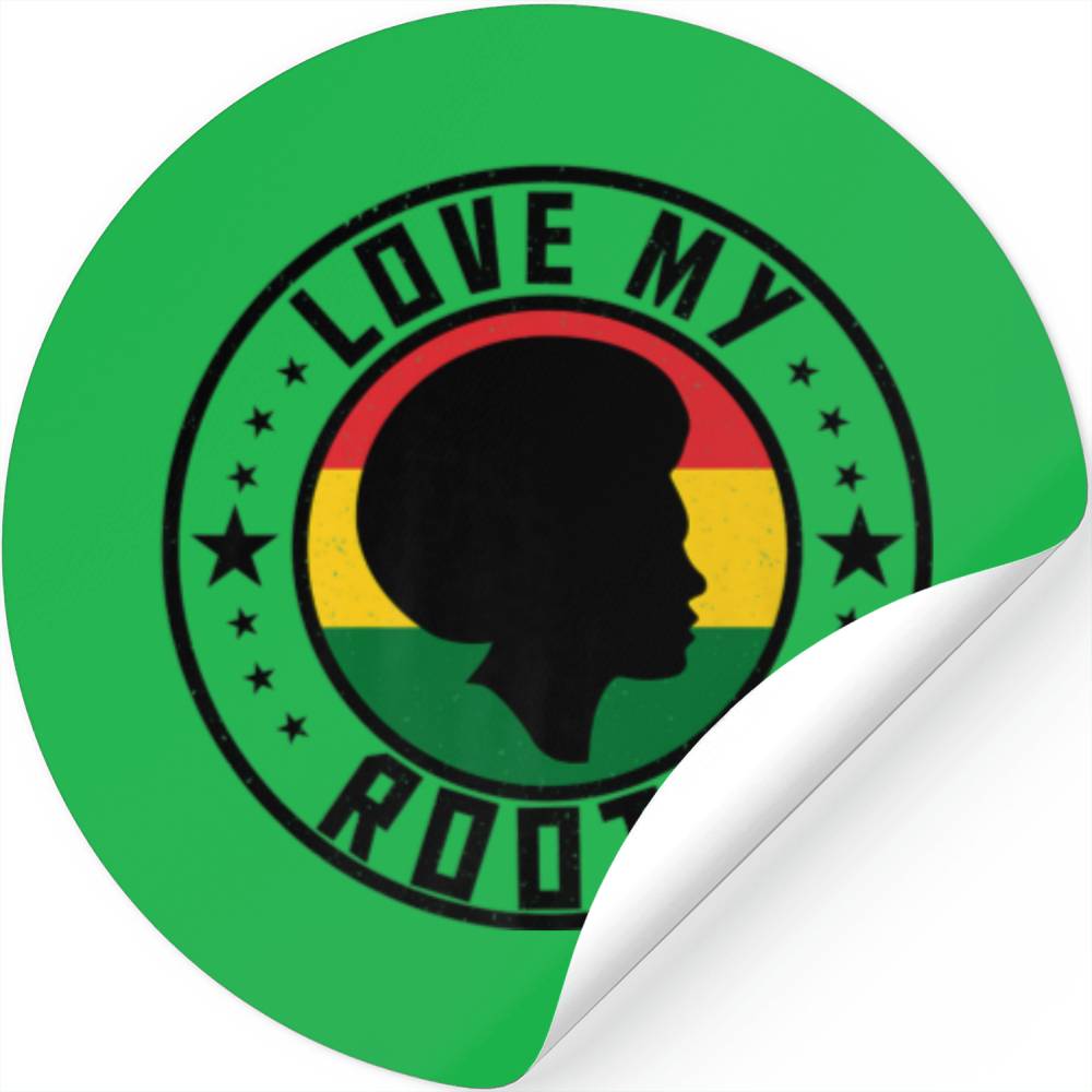 I Love My Roots Back Powerful History Month Pride Stickers