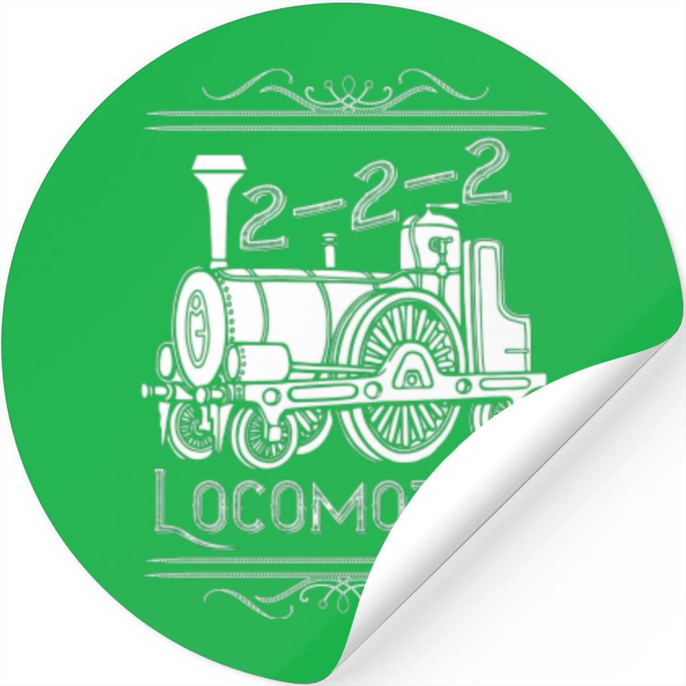 Classic 2-2-2 Steam Locomotive |Victorian Train Stickers