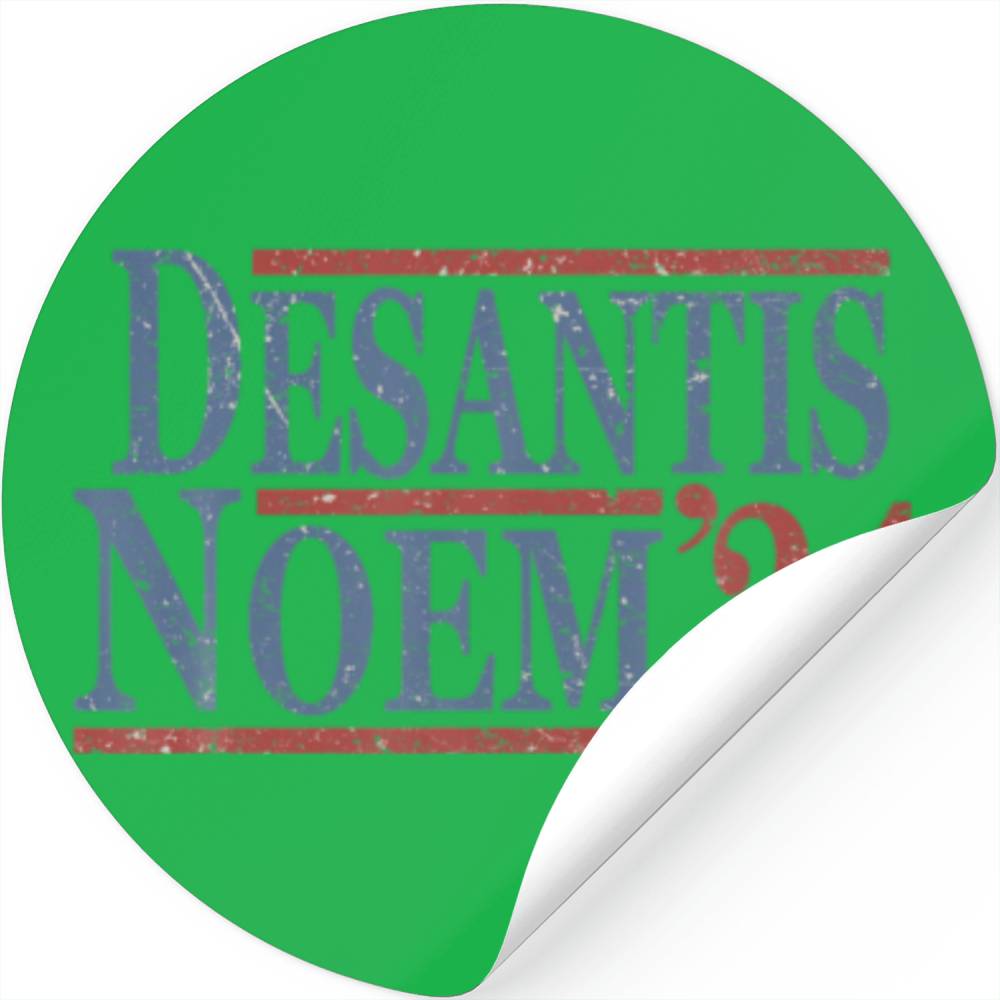 Distressed Ron Desantis Kristi Noem 2024 Stickers