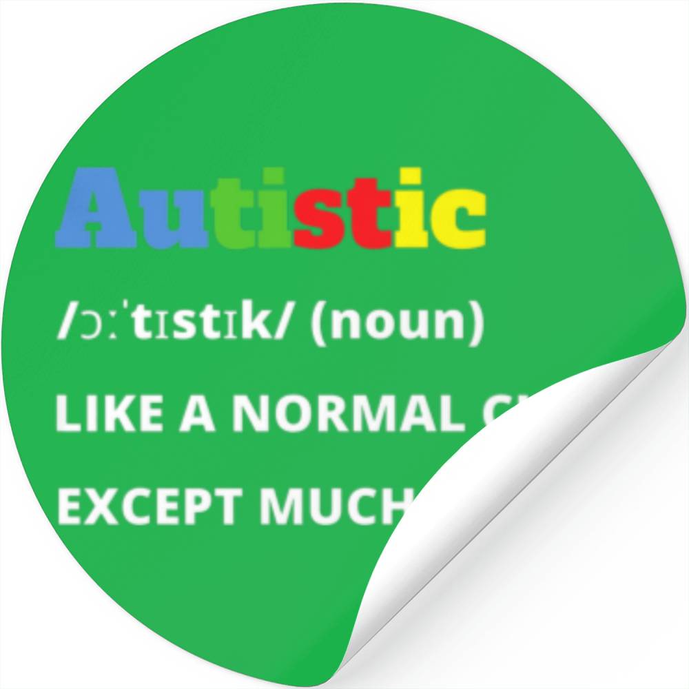 Autistic Boy Autism Awareness Day Cool Saying For Stickers