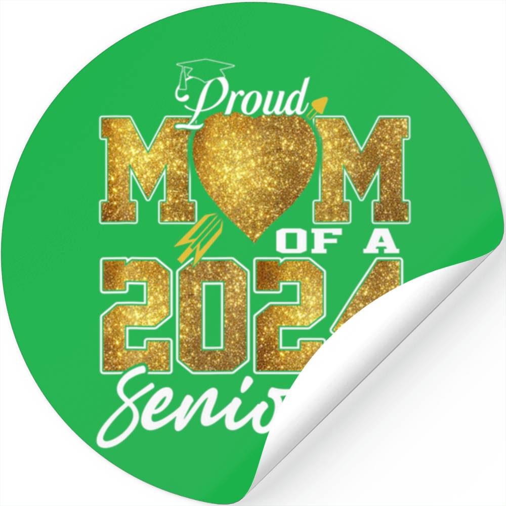 Senior 2024 Class Of 24 Cute Proud Mom Of A 2024 G Stickers