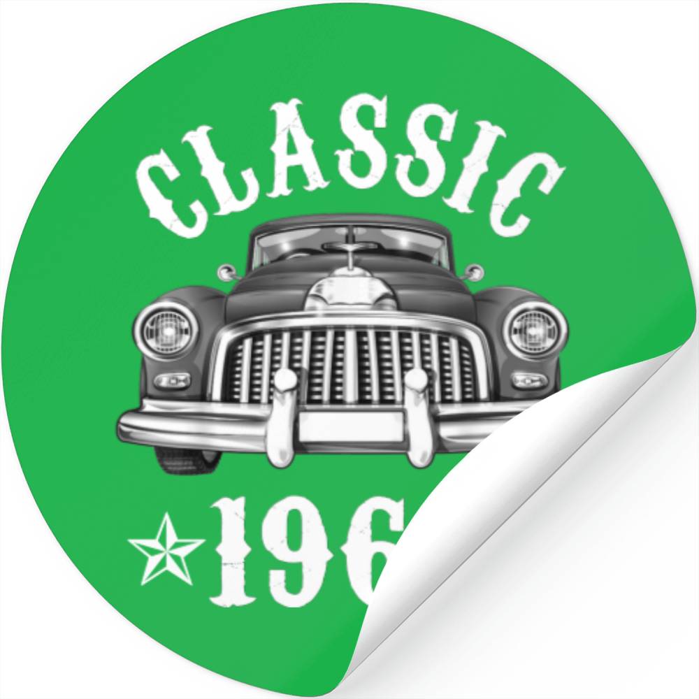 54 Year Old Vintage 1968 Classic Car 54th Birthday Stickers