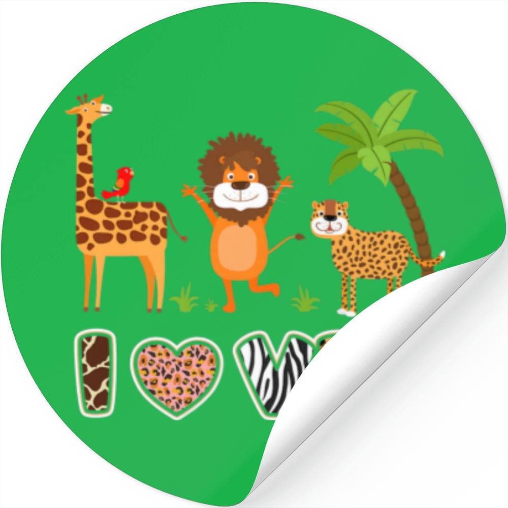 Vacation Bible School Wild About VBS I Love VBS Stickers