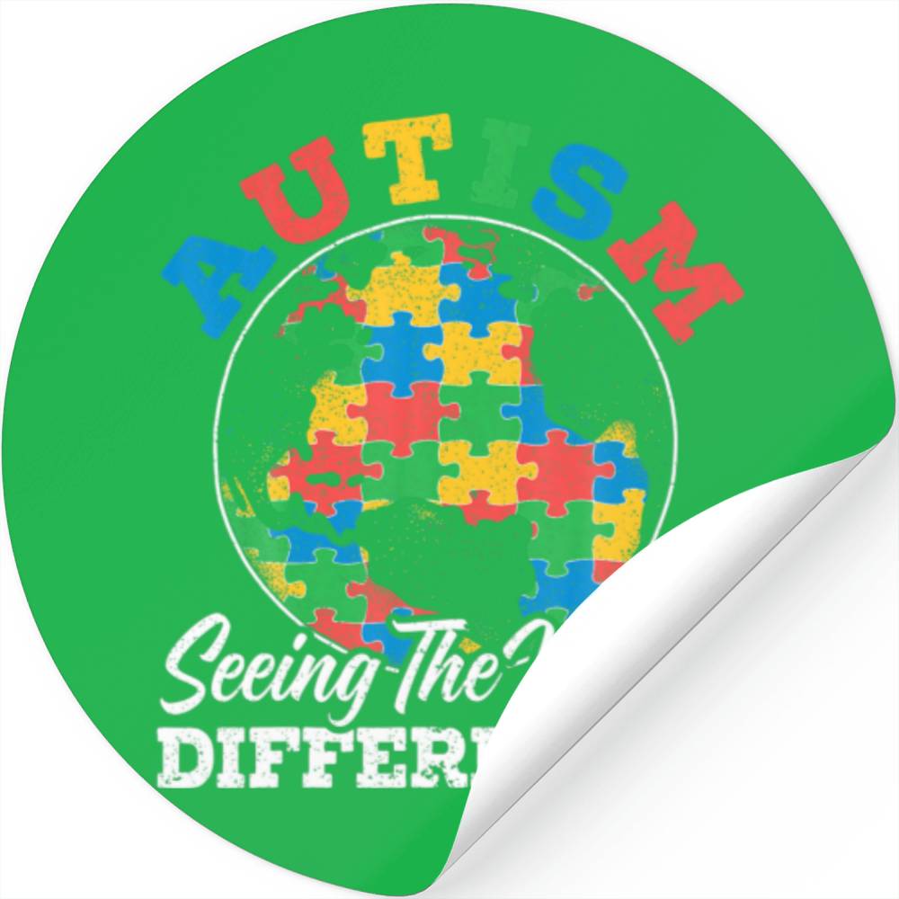 Autism Seeing The World Differently ASD Autistic Stickers