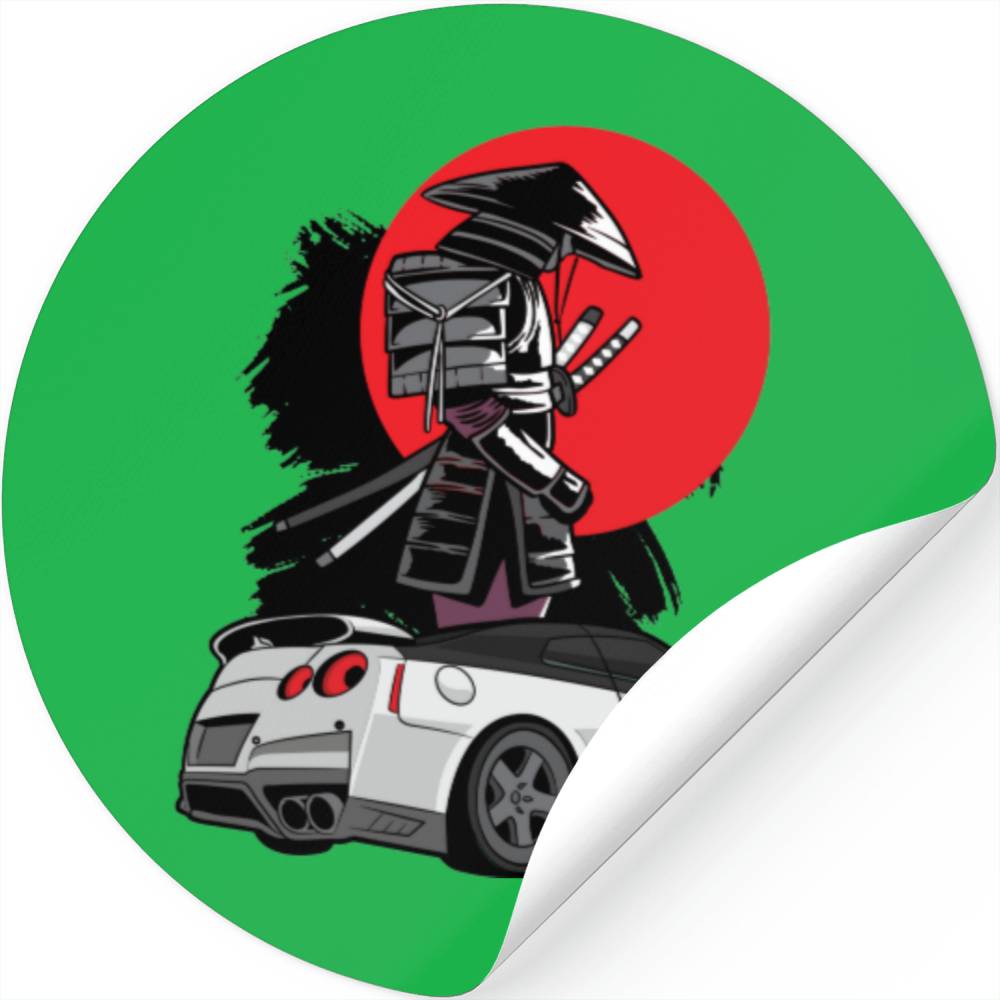 JDM Samurai Japanese Drift Car R35 Stickers