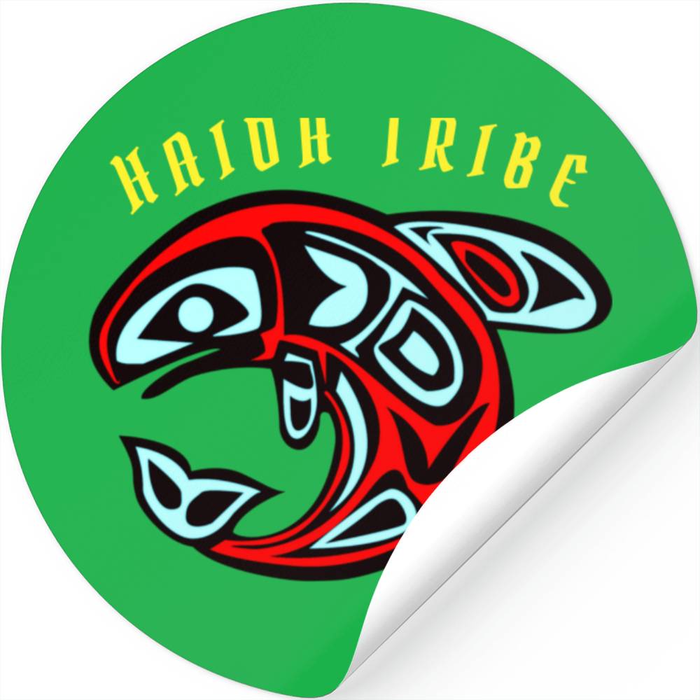 Classic Haida Orca Totem Tattoo Killer Whale Art Stickers
