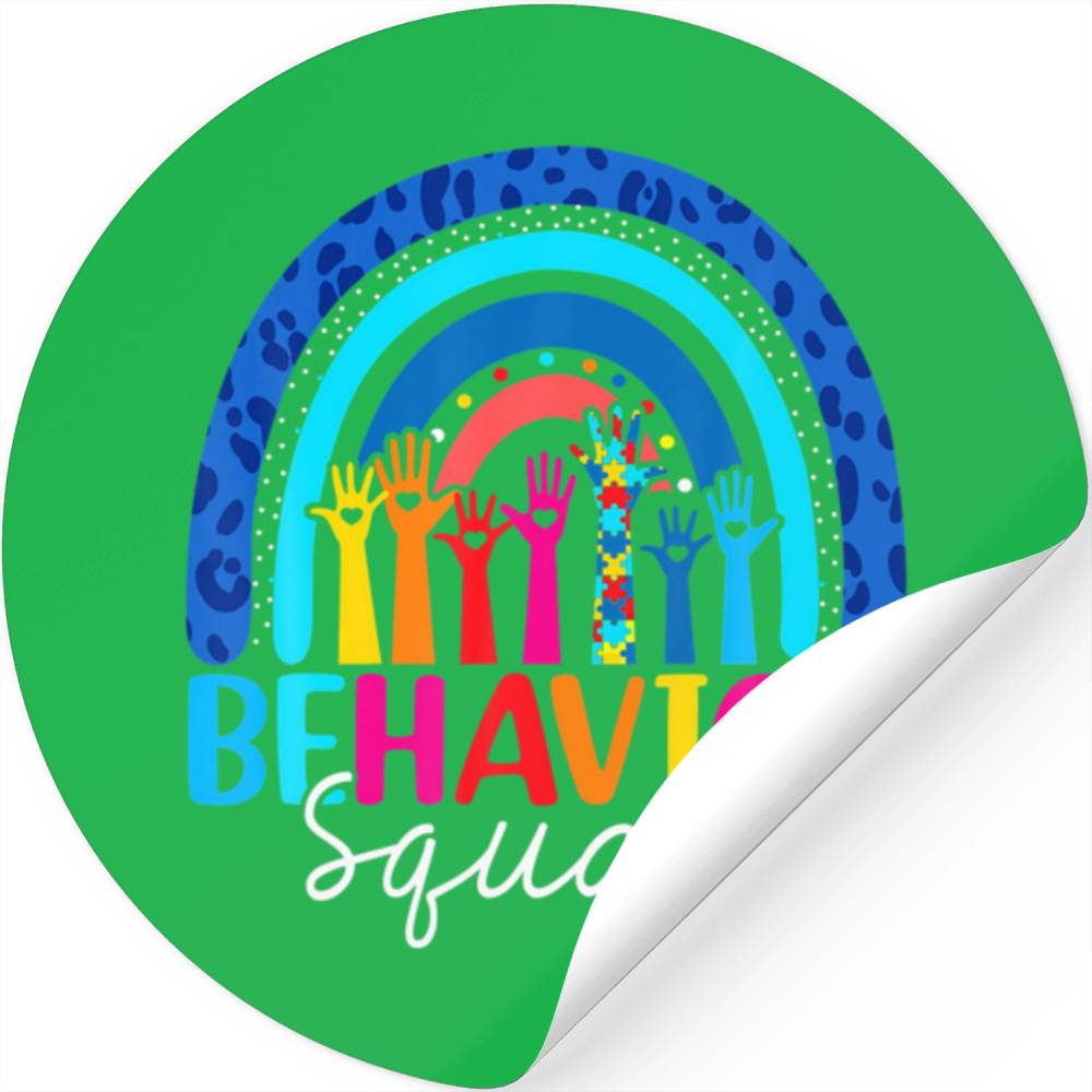 BEHAVIOR SQUAD ABA Therapist RBT Therapy Behavior Stickers