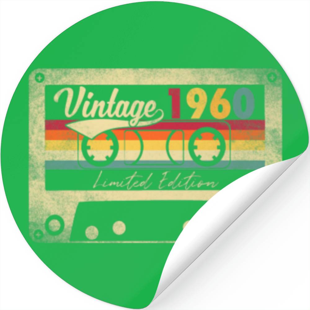 Vintage 1960 62Nd Birthday Gift Limited Edition Re Stickers