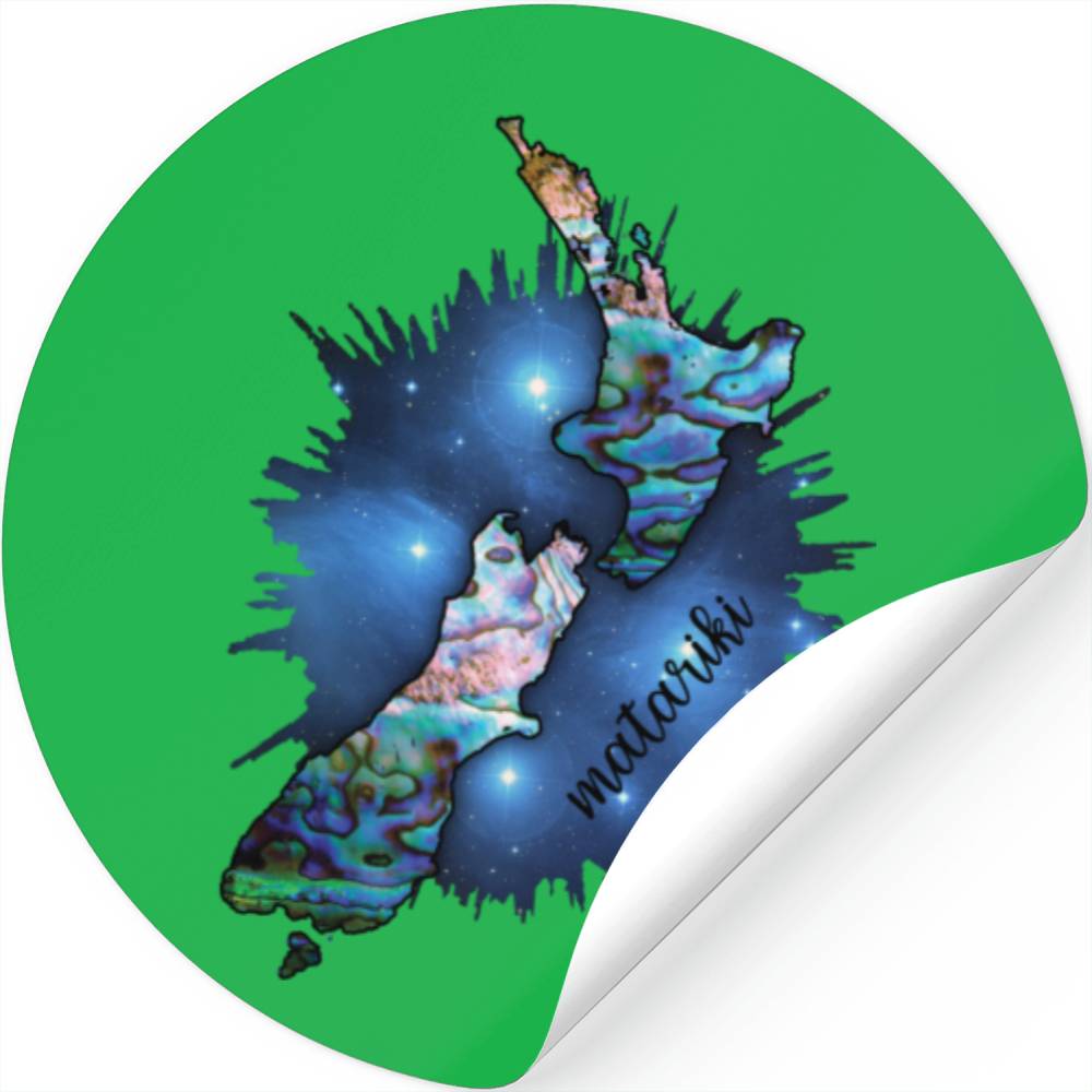 KIWI NEW ZEALAND PAUA MATARIKI Stickers